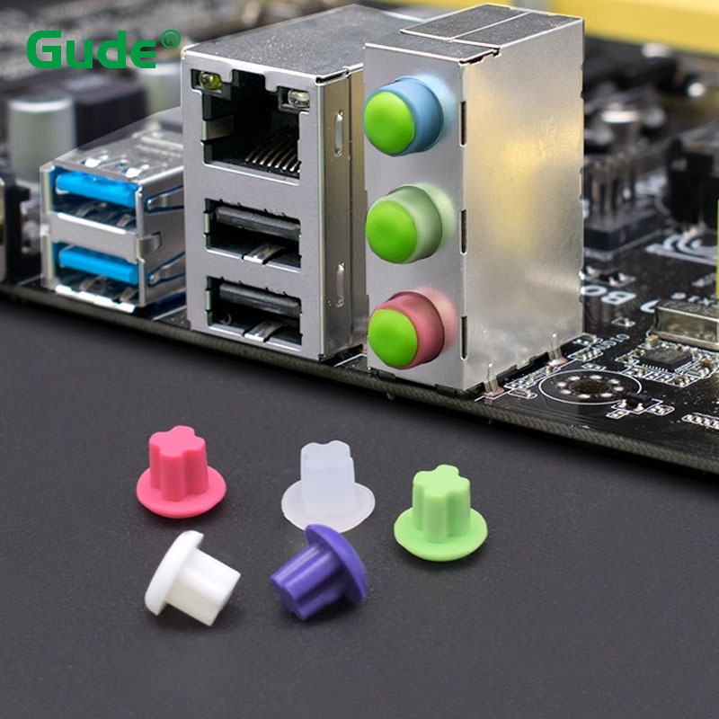 10 Pcs 3.5mm Silicone Headphone Jack Hole Dust Plug Audio Microphone ...