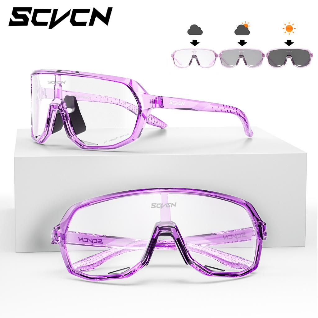 Scvcn Photochromic Cycling Glasses For Men And Sunglasses Bicycle
