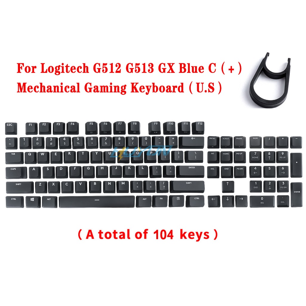 A set keycaps for Logitech G512 G513 CARBON GX Blue C Mechanical Gaming ...