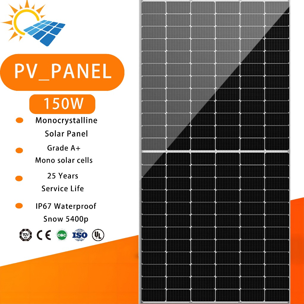 [5 Years Warranty] 150w Home Solar Panel Kit Waterproof 18V ...