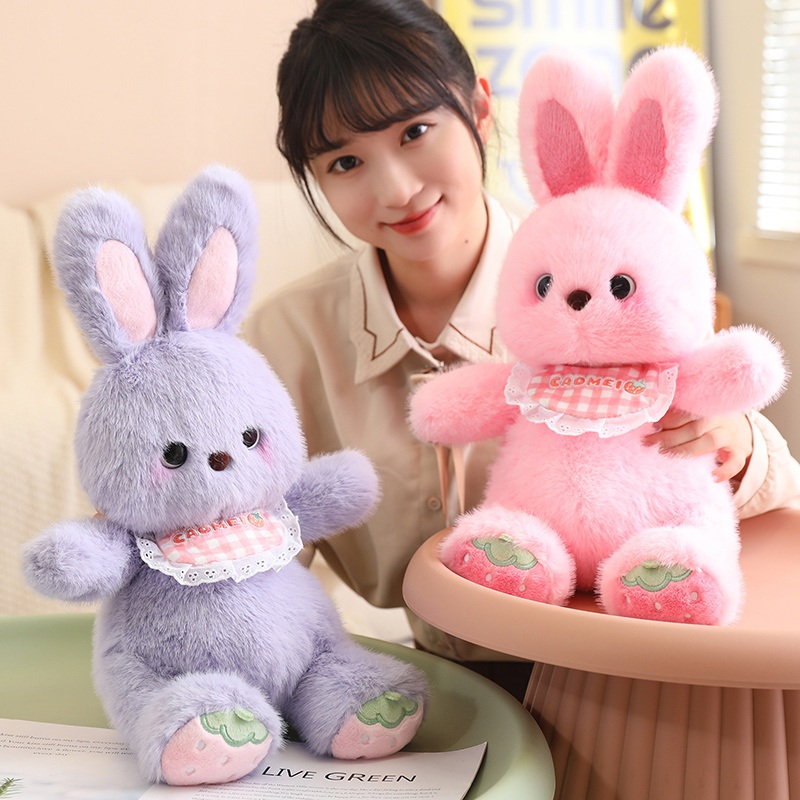 The sable hair rabbit Plushies for Girls Babies Stuffed Toy Cute Doll ...