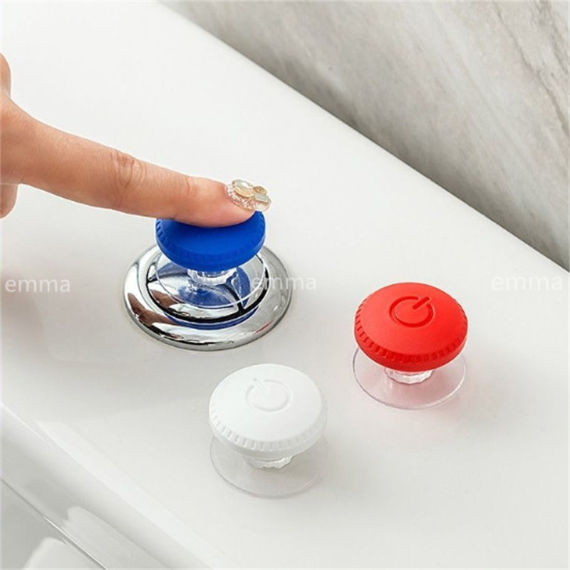 Creative Simple Flush Toilet Press Extension Button Long Manicure ...