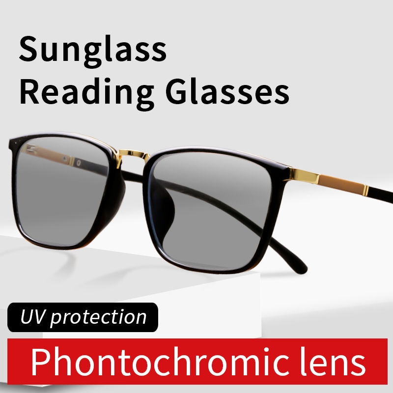 Photochromic Reading Glasses UV400 Sunglasses for Men, Hard & Multi ...