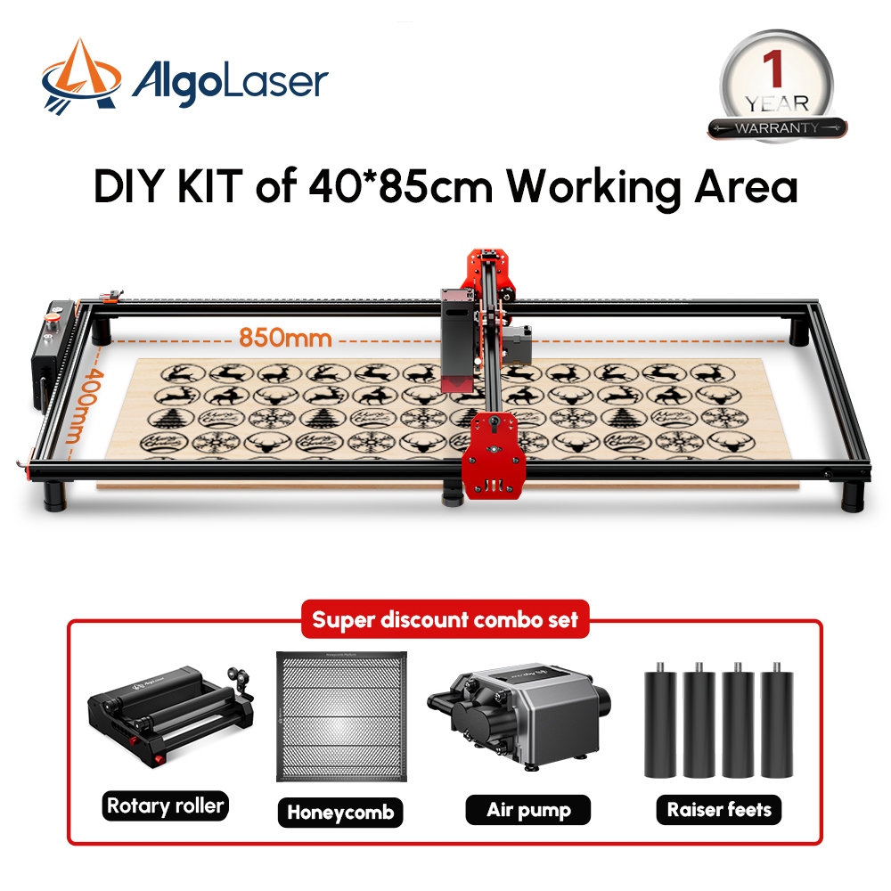 Full Set of AlgoLaser DIY Kit Wireless App Control Laser Engraver Wood ...
