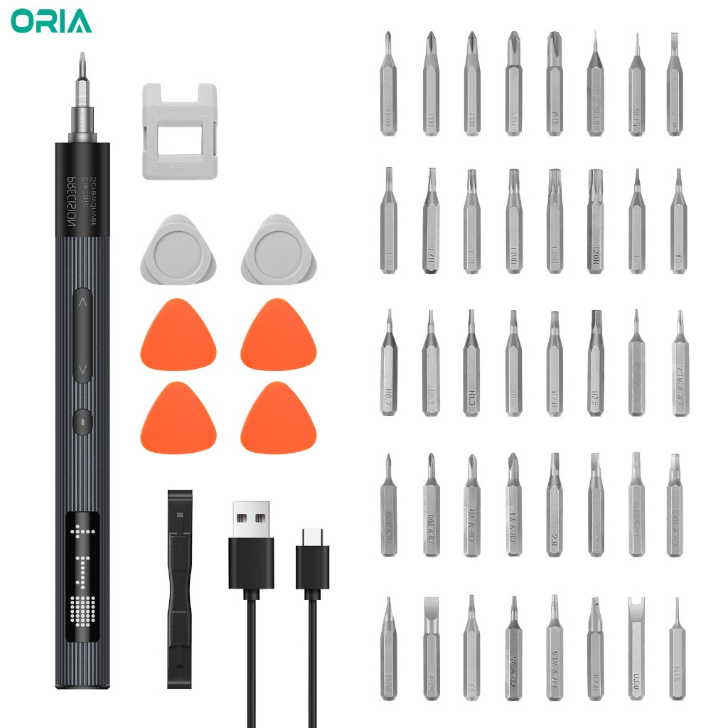 ORIA 50 in 1 Precision Screwdriver Set Cordless Electric Screwdriver ...