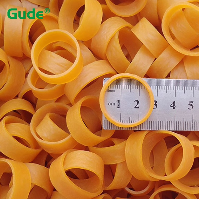 50 Pcs High-quality Stretchable Sturdy Yellow Rubber Rings Rubber ...