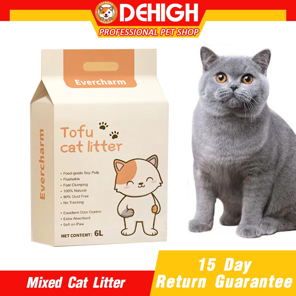 Cat Litter Residue Made Upgrade Mixed Bentonite Cat Litter 6L/2kg Mixed ...