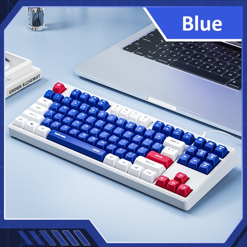 Inphic K902 Mecha Style Keyboard Wired Gaming 87-Keys Keyboard ...