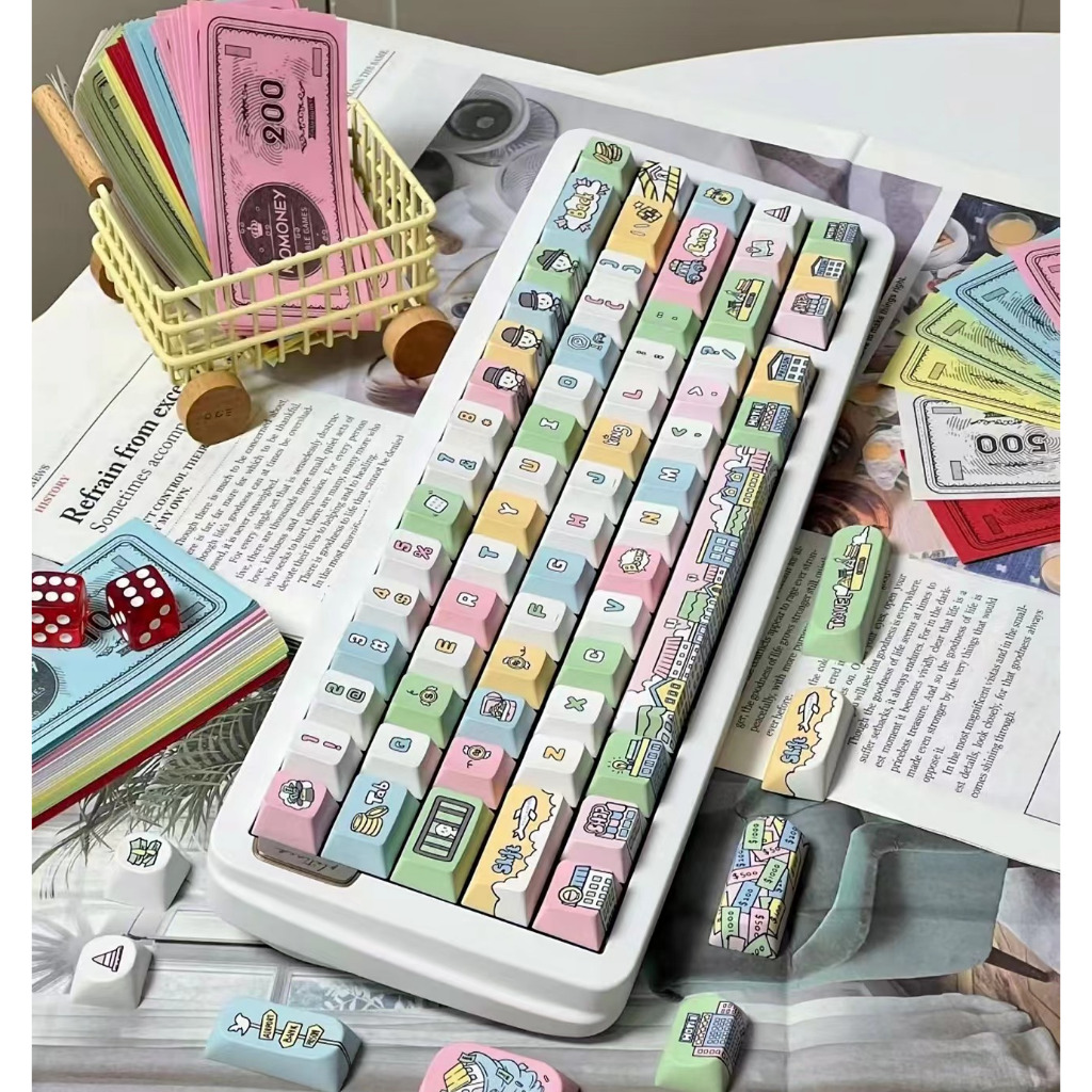 138+ Keys Millionaire Keycaps SO/Cherry Height PBT Material Keycap ...