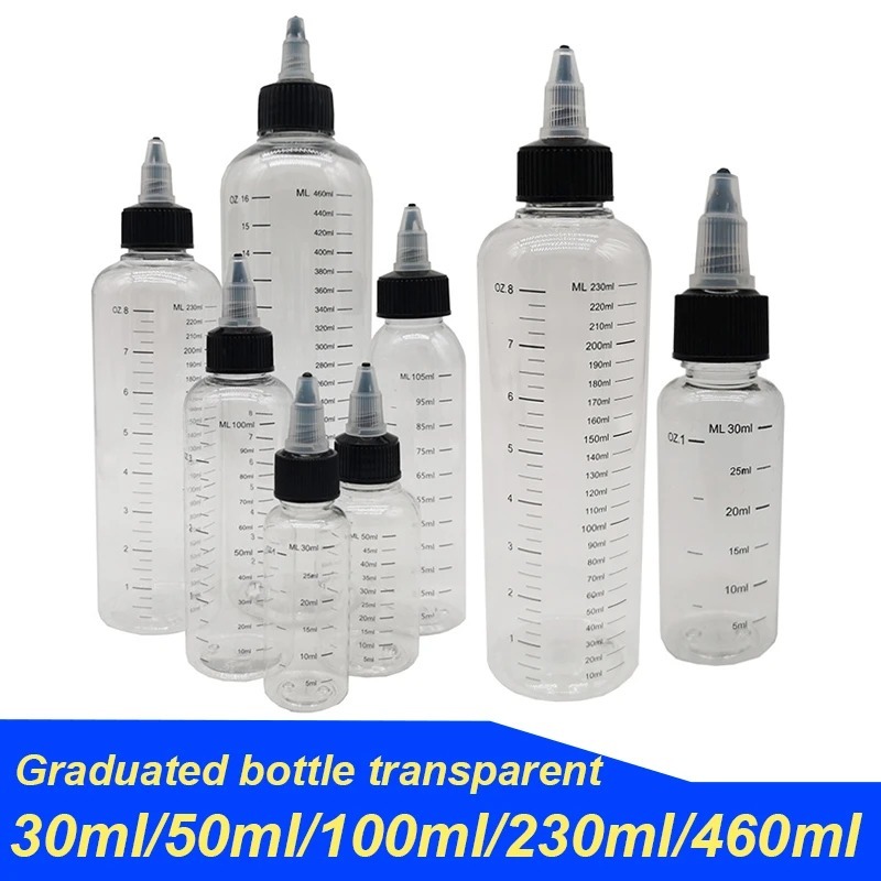 Liquid Subpackage Transparent Bottle Graduated Transparent Plastic ...