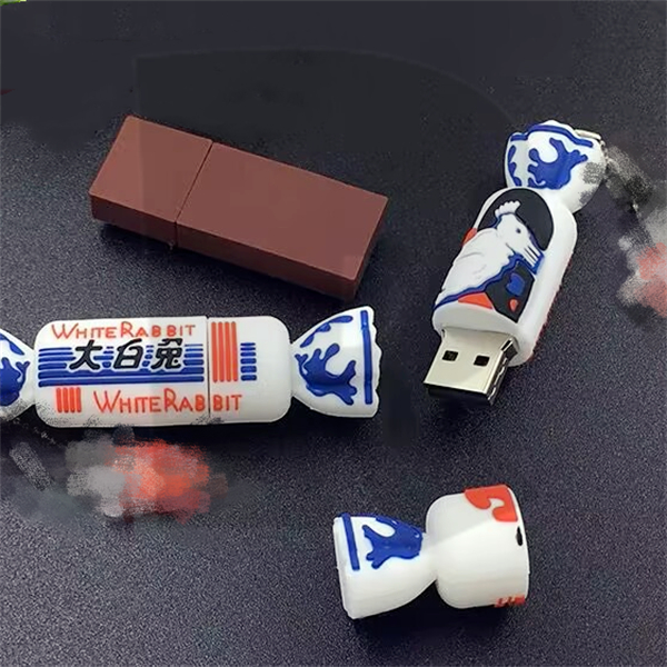 Cartoon Cute USB 2.0 Mini White Rabbit Milk Candy Style 1GB 2GB 4GB 8GB ...