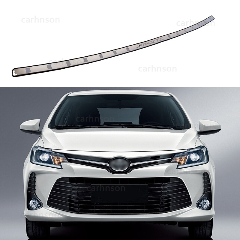 Car Stainless Steel Rear Bumper Protector, For Toyota Vios 2021-2024 ...