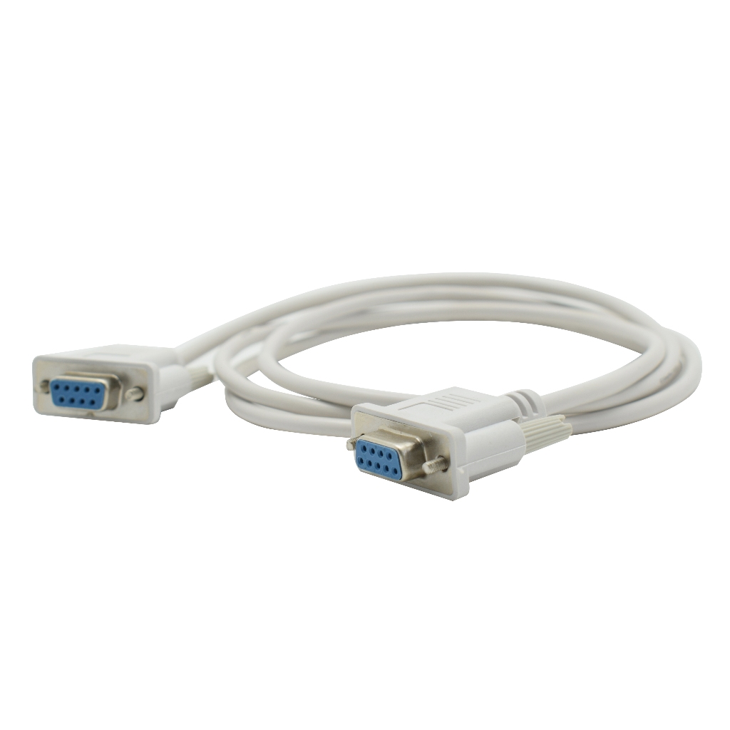 RS232 DB9 Serial Cable 9Pin Double Female 1.5m PC Converter Extension ...