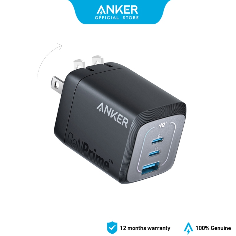 Anker 735 GaN Prime Wall Charger,Wall Charger, 67W USB C Plug, 3-Port ...