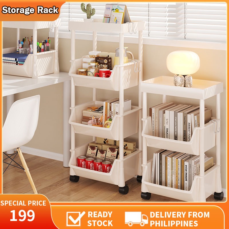 【New Products Discount】Trolley Cart Organizer Moving book Shelf Trolley ...