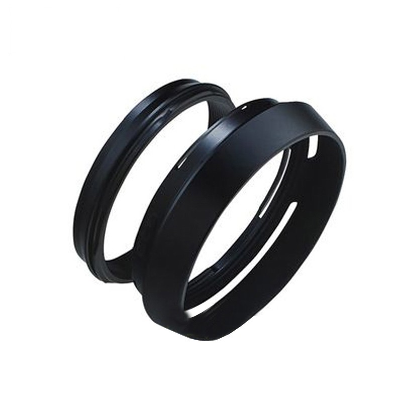 Metal Lens Hood + 49mm Thread Adapter Ring for Fujifilm Fuji X100F ...
