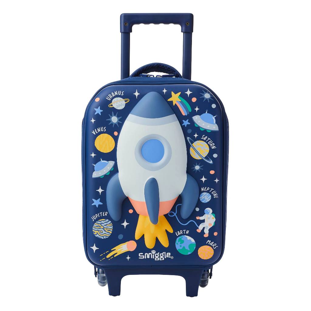 Smiggle Junior SKY HI Hardtop Trolley Bag space Trolley | Shopee ...