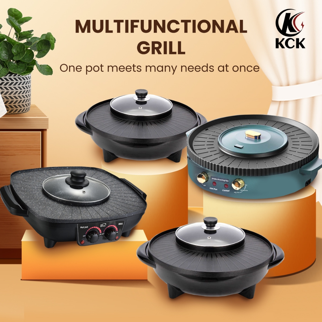 KCK Multifunctional Electric Cooker Korean Style Electric BBQ Grill ...