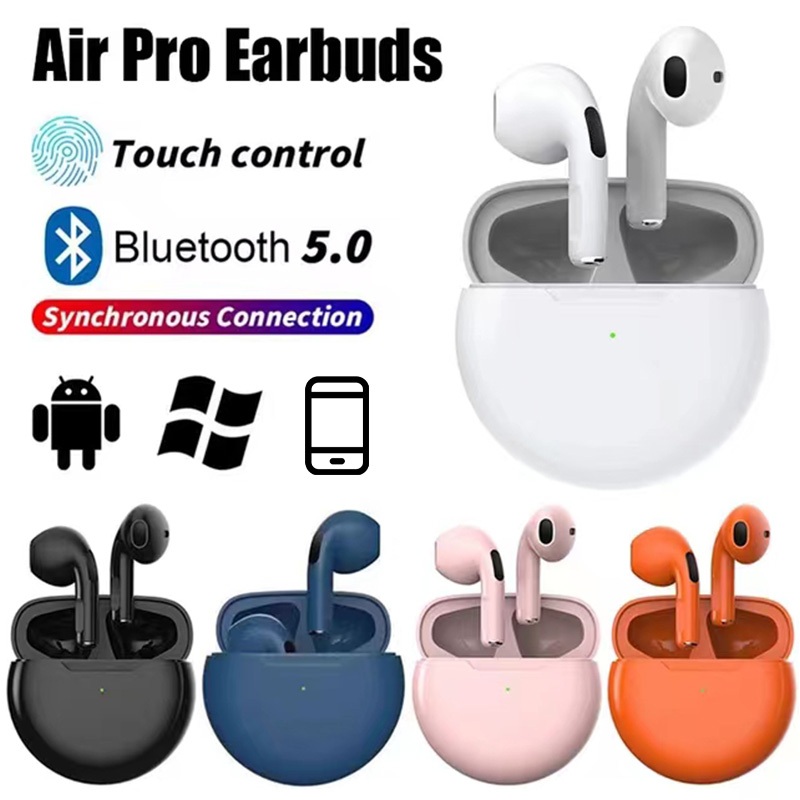 Pro6 Tws Bluetooth Earbuds Wireless Bluetooth Earphone Touch Control