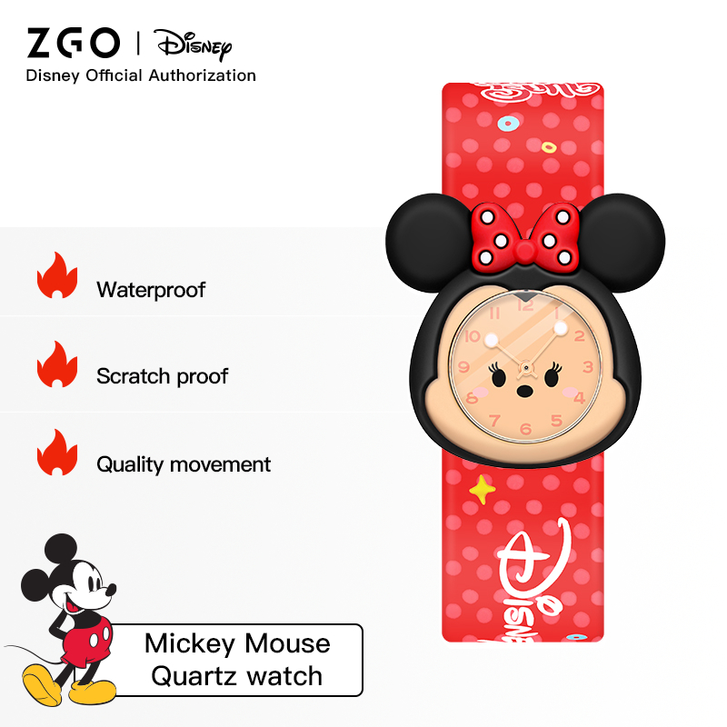 ZGO Disney Girls Boys Waterproof Watch Fashion Watch Mickey Minnie ...