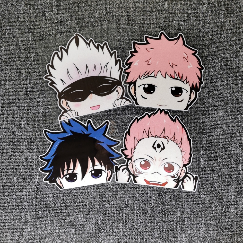 Car Stickers Jujutsu Kaisen Itadori Yuji Satoru Gojo Anime Cute ...
