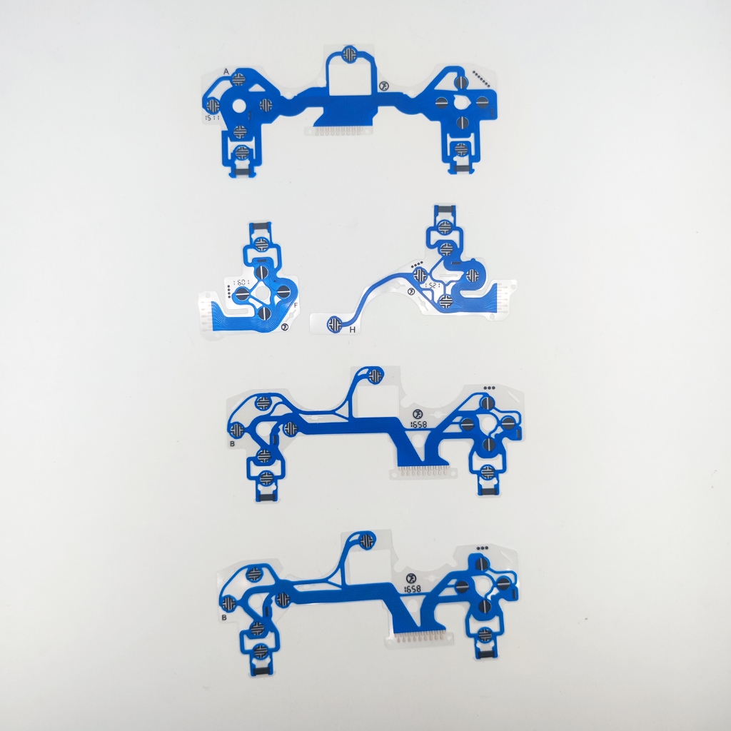 Blue Controller Conductive Film Keypad Flex Cable Buttons Ribbon Circuit Board for PS4 JDS 050 ...
