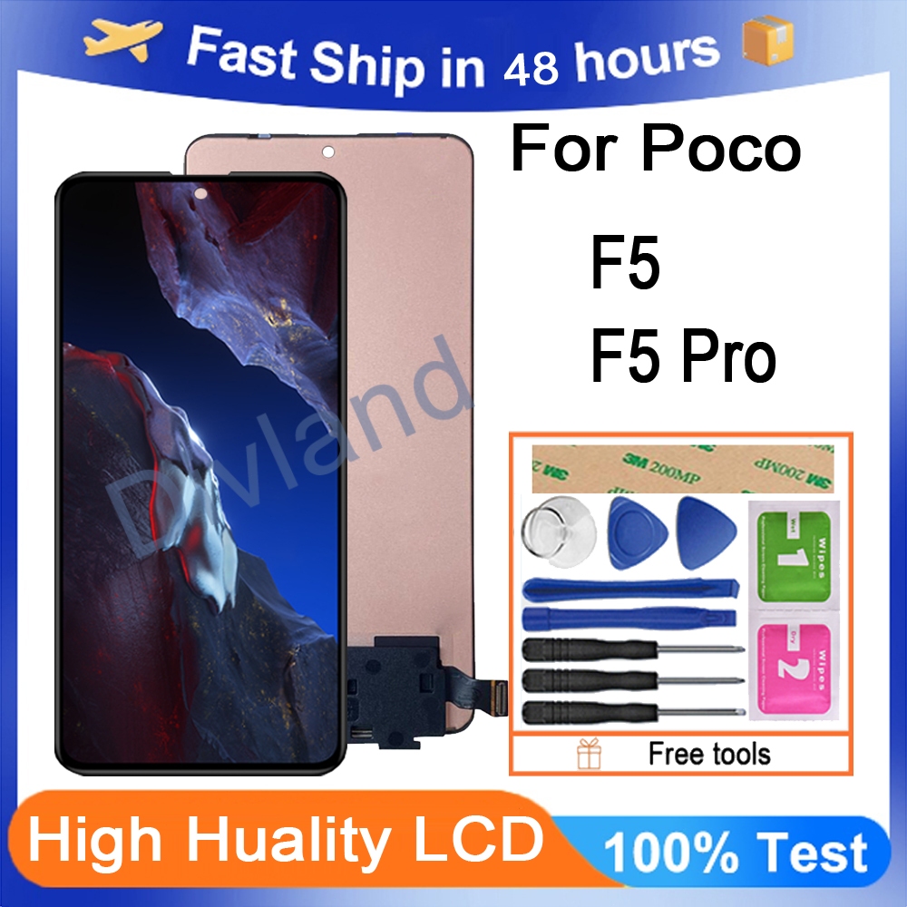 Original AMOLED Xiaomi Poco F5 F5 Pro LCD Display Touch Screen Digitizer Assembly Replacement ...