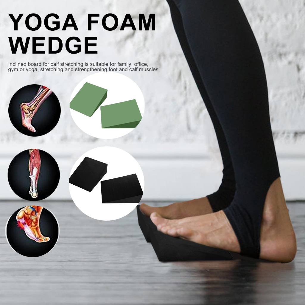 Squat Wedge Block Non-slip Lightweight and Portable Heel Elevated Squat ...