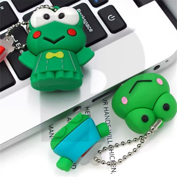 Personalized Silicone Cartoon Frog USB 2.0 High Speed Flash Drive 1GB ...