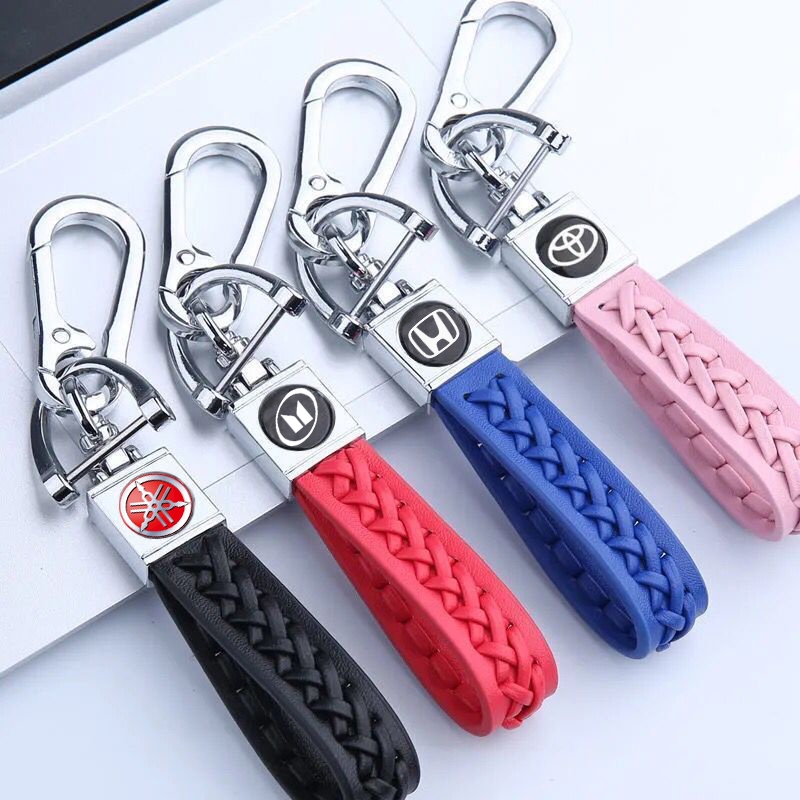 Car key chain Braided rope unisex key chain pendant Universal anti-lost ...