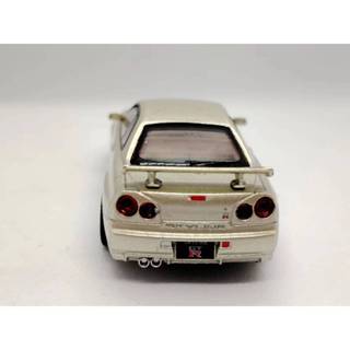 Mini GT 1/64 Golden Nissan GT-R Skyline R34 M-Spec Skylnie Alloy ...
