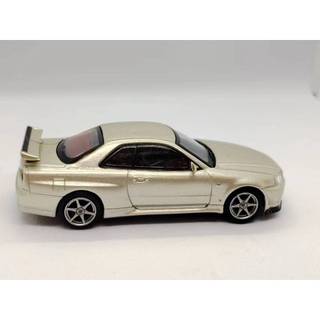 Mini GT 1/64 Golden Nissan GT-R Skyline R34 M-Spec Skylnie Alloy ...