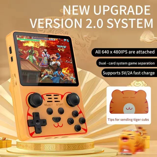 2024 hot sell and new style portable retro handheld R35s game console ...