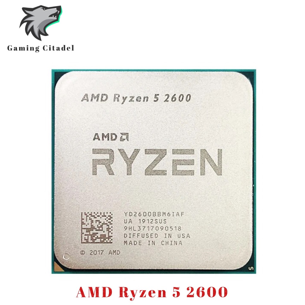 AMD Ryzen 5 2600 Desktop Processor R5 YD2600BBM6IAF Six Core Work ...