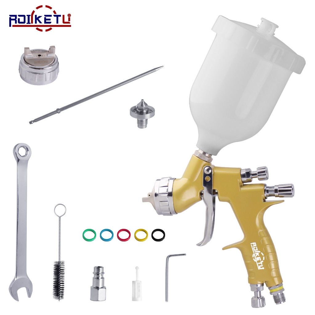 New Spray Gun Painting Gun 1.3mm Nozzle Paint Gun Water Based Air Spray ...