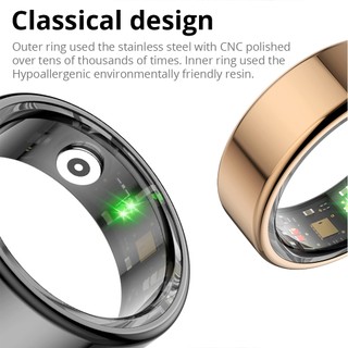 COLMI R02 Smart Ring Military Grade Titanium Steel Shell Health ...