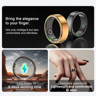 COLMI R02 Smart Ring Military Grade Titanium Steel Shell Health ...