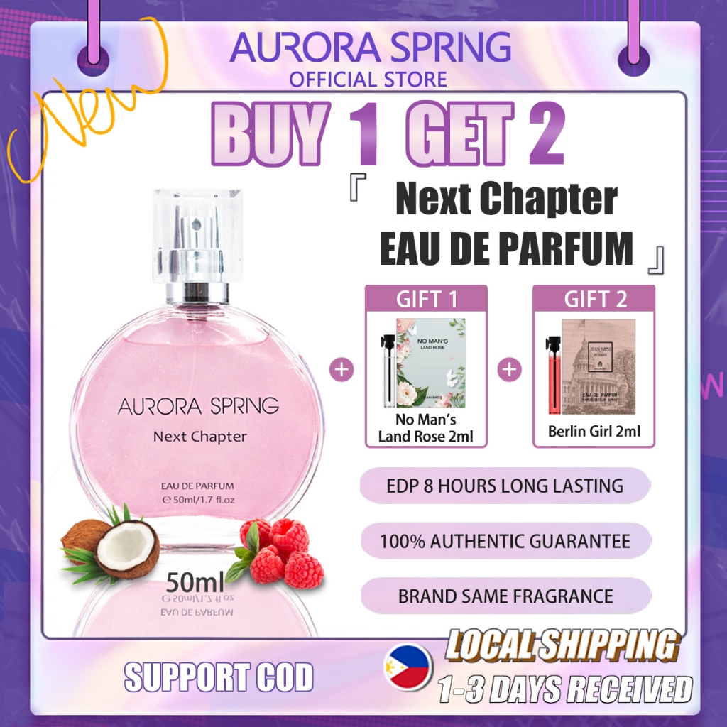 Aurora Spring Next Chapter Eau De Parfum Perfume For Women 8-10 Hours ...