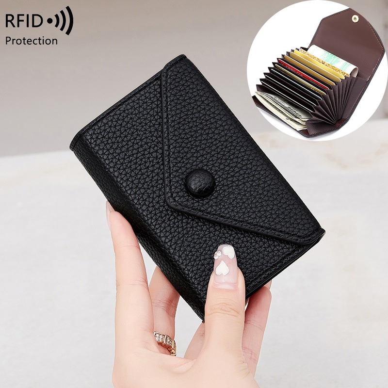 11 Card Slots Card Holder New Soft Leather Small Card Bag Men's and ...