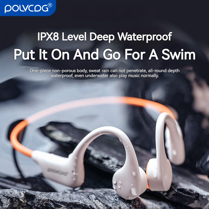 Polvcdg -P050-X6 IPX8 Waterproof Bone Conduction Wireless Bluetooth ...