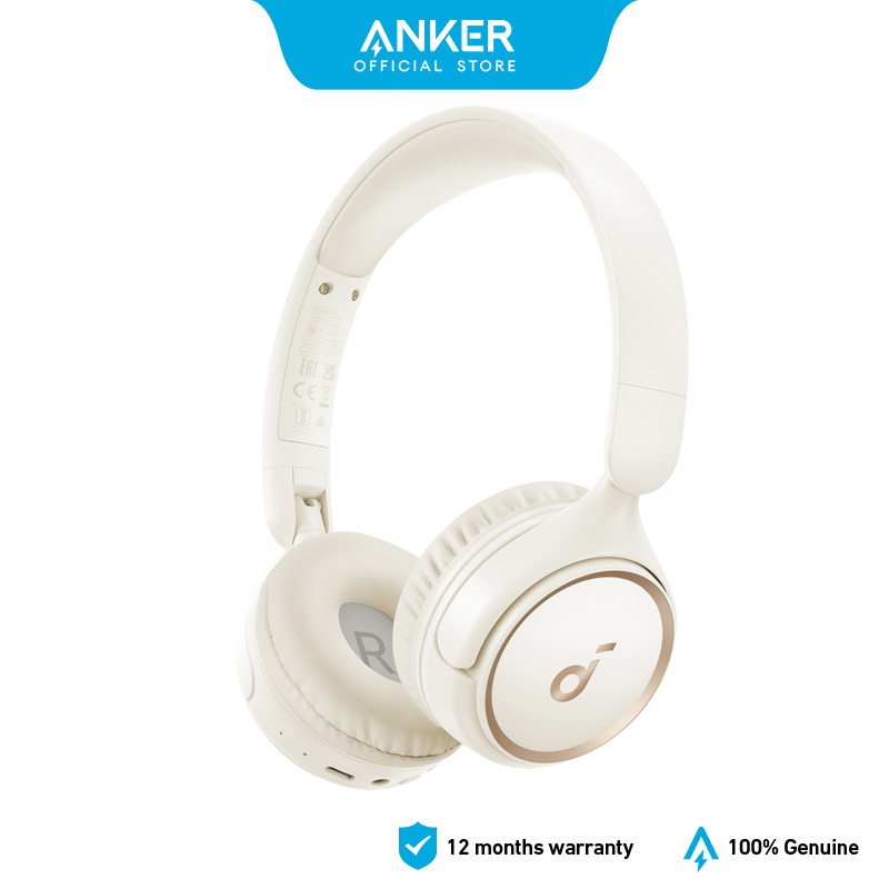 Soundcore by Anker H30i Wireless On-Ear Headphones, Foldable Design, Pure Bass, 70H Playtime ...