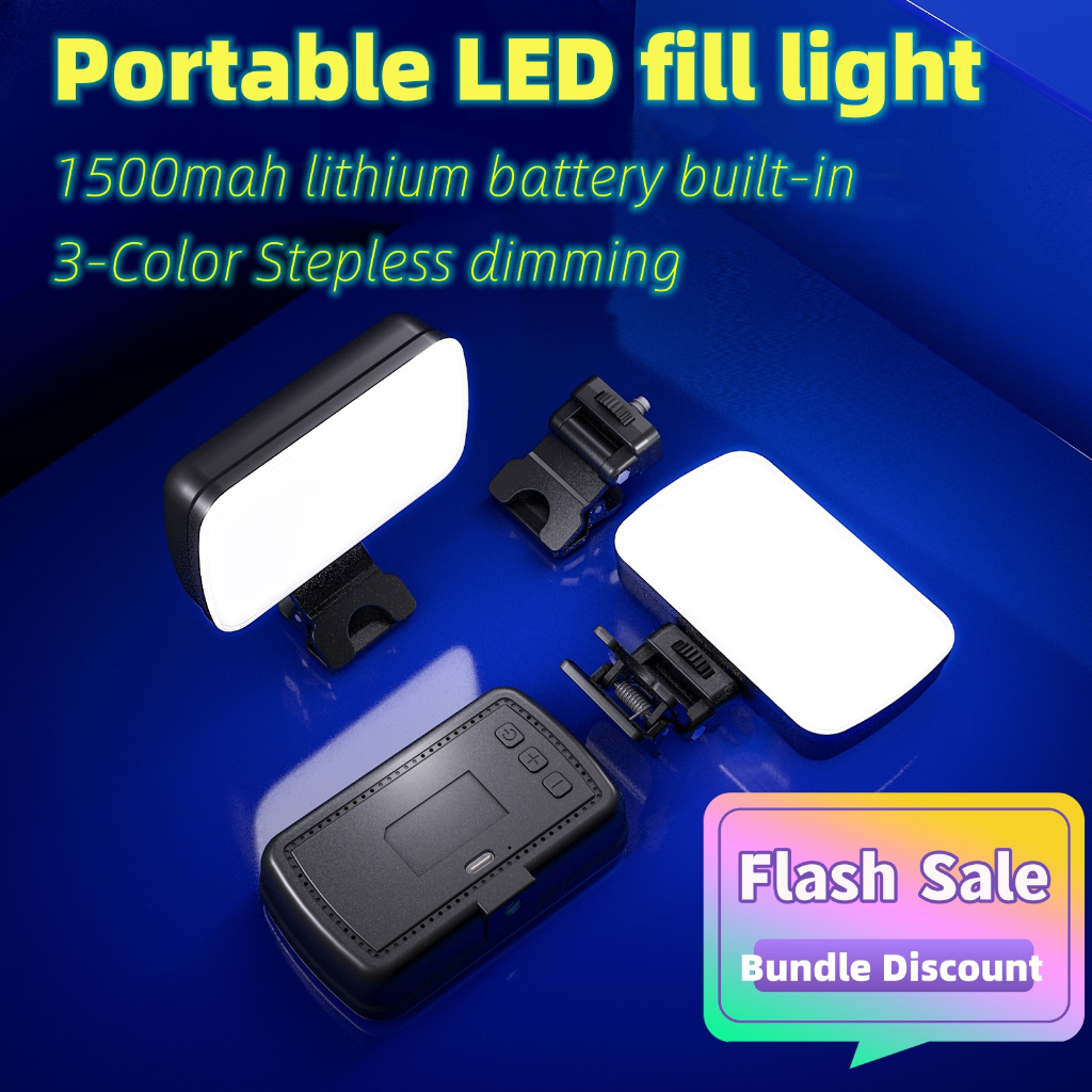 Rechargeable Selfie Light Fill Light 1500mAh Adjustable Light LED Phone ...