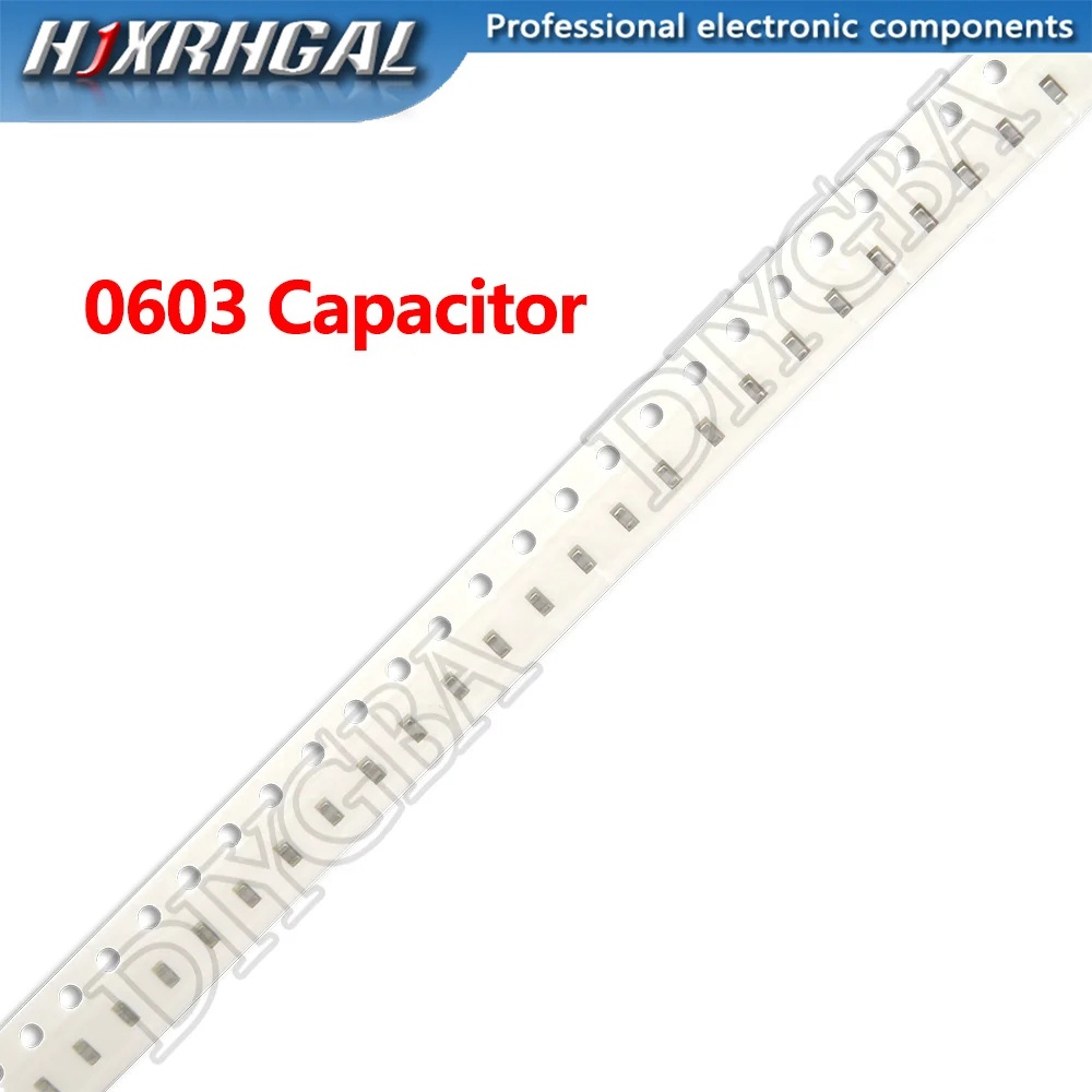 100PCS 0603 SMD capacitor ceramic 330PF 470PF 680PF 1NF 5.6NF 6.8NF ...