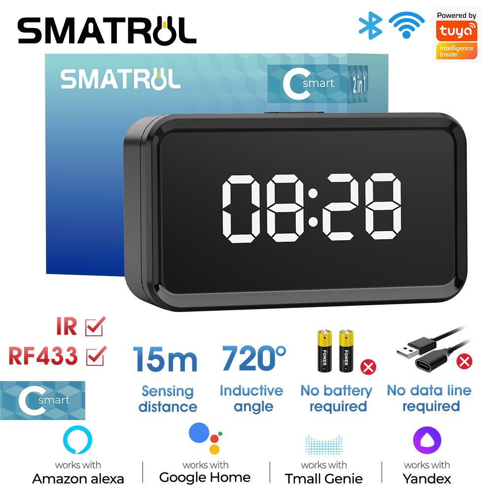 Smatrul Tuya Smart Home Wifi Bluetooth Ir Infrared Rf433 Remote Control