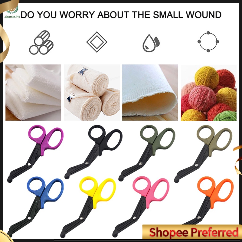 【Local Delivery COD】Nursing Staff Medical Rescue Scissors Wound Gauze ...