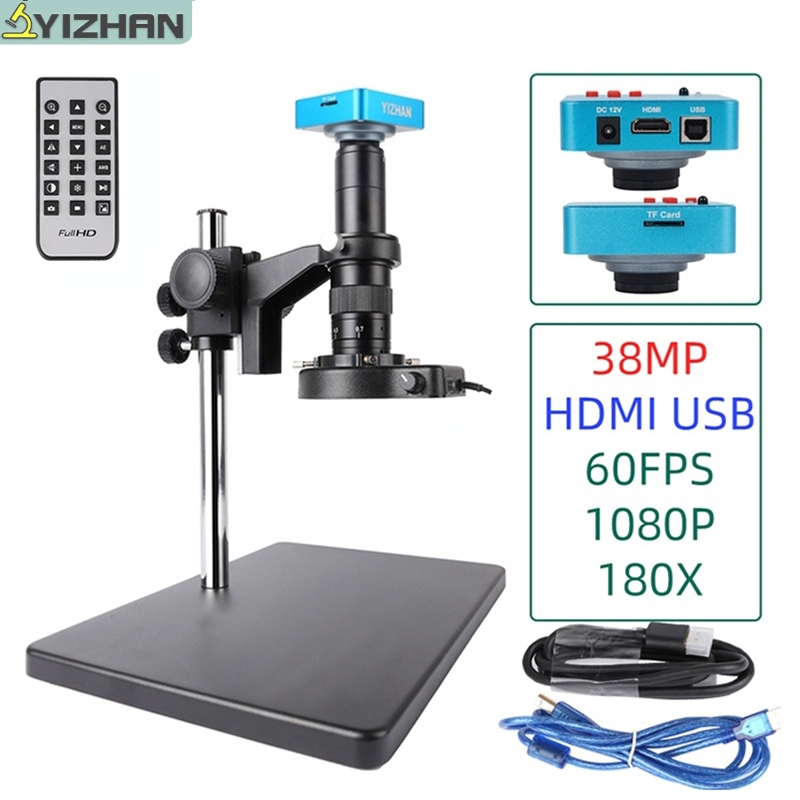 YIZHAN HDMI USB Industrial Electronic Digital Video Microscope Camera ...