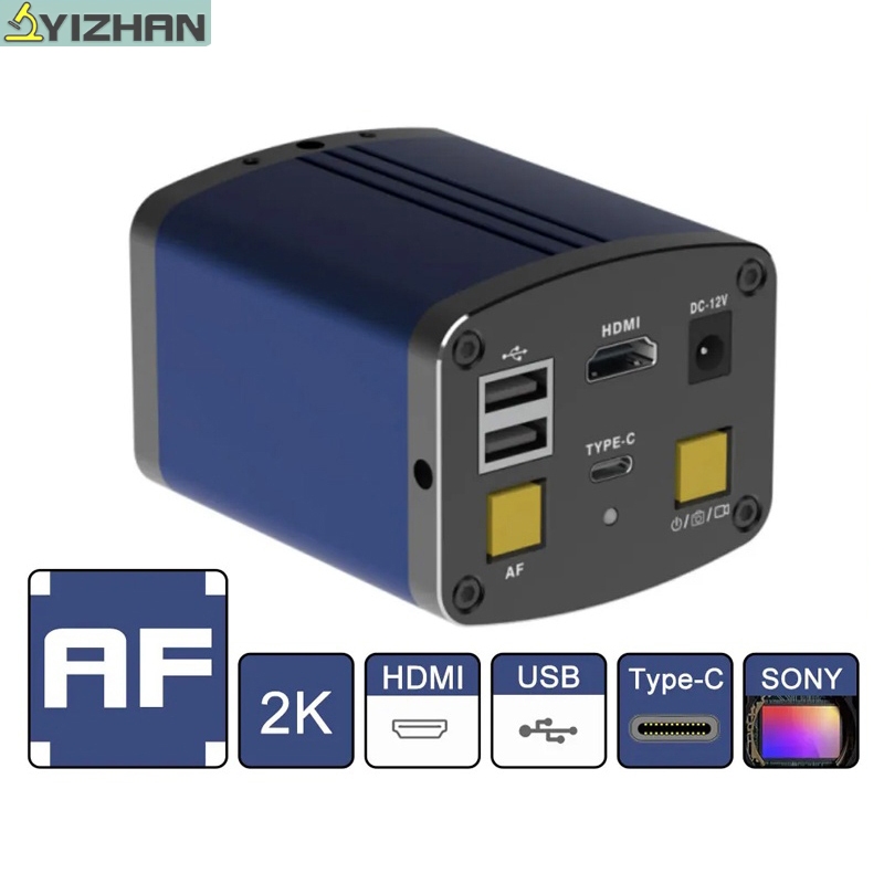 YIZHAN Autofocus Video Microscope Camera SONY IMX307 HDMI Type-C 1080P ...