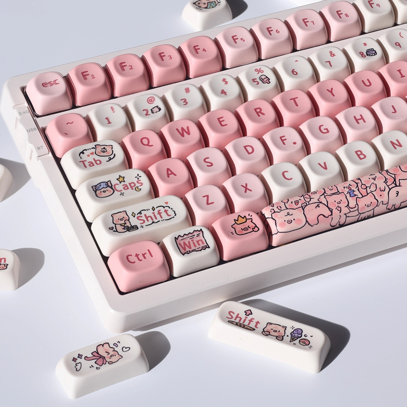 【Keycap Only】Cute Little Pig Keycap 139 keys MOA Profile PBT ...