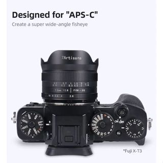 7Artisans 7.5mm F2.8 II APS-C Fisheye Lens for E/ X/ M43/ EOS-M/ R /Z Mirrorless Cameras ...