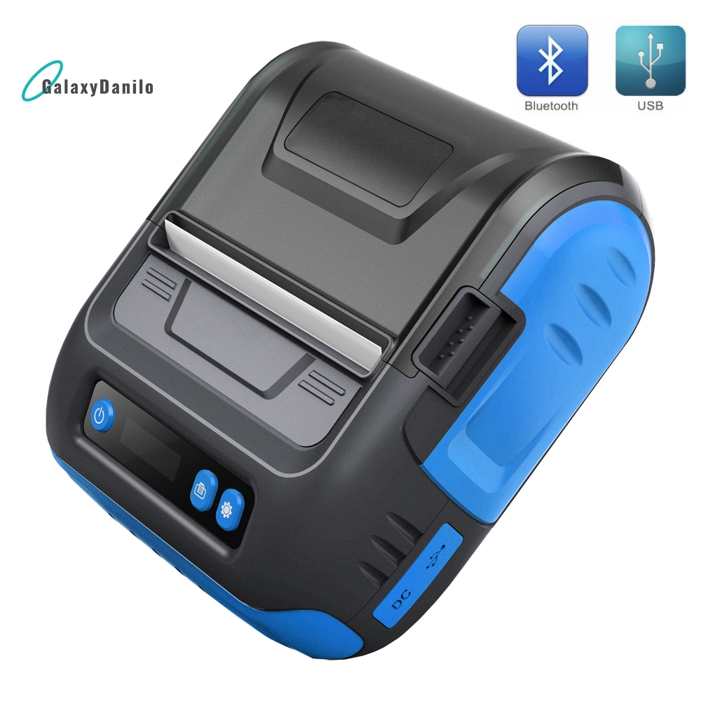 GalaxyDanilo Receipt Printer 80mm Mobile Thermal Resit Label 3-inch ...